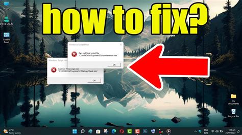How To Fix Windows Script Host Error On Windows 1011 Start Up Youtube