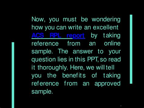 Ppt Take Acs Approved Rpl Sample For Ict Business Analyst 261111 2