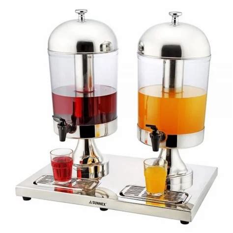 Silver Double Beverage Dispenser Capacity 8 Ltr X 2 At Best Price In