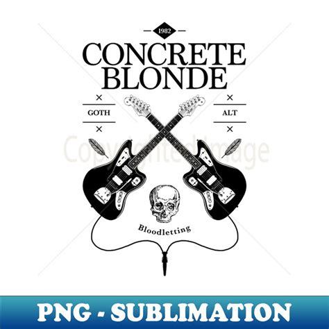 Concrete Blonde Guitar Vintage Logo Stylish Sublimation Di Inspire