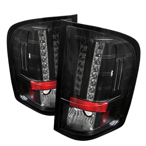 Spyder Chevy Silverado 07 13 Led Tail Lights Blk Alt Yd Cs07 Led Bk 5