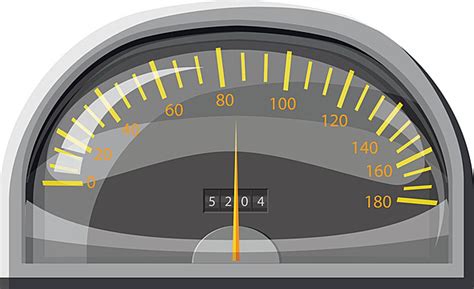 Speedometer To Calculate Speed Iconcartoon Style Symbol Race Speedometer Vector Symbol Race