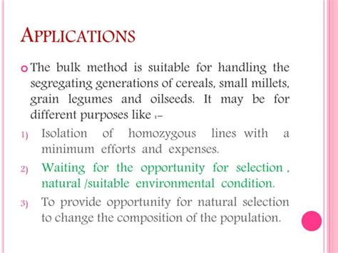 Bulk Method Pedigree Method Andline Breeding Pptx