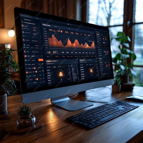 Product Dashboard On A Computer Screen Premium Ai Generated Image