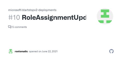 Roleassignmentupdatenotpermitted · Issue 10 · Microsoftstartstopv2