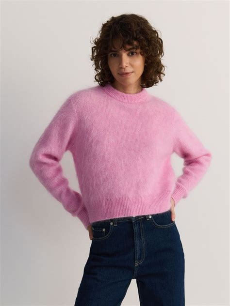 Jumper With Mohair And Wool Blend Color Aurora Pink Reserved 188en 35x