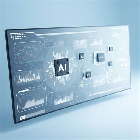 Uturistic Digital Interface Displaying Various Graphs And Data