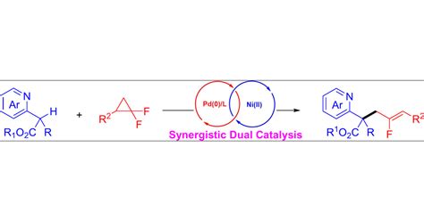 Synergistic Pdni Dual Catalyzed Cross Coupling Of Azaaryl Acetates With Gem Difluorinated