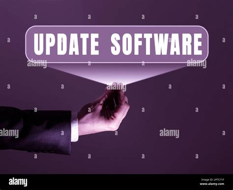 Hand Writing Sign Update Software Business Overview An Application