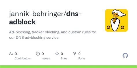 Github Jannik Behringerdns Adblock Ad Blocking Tracker Blocking