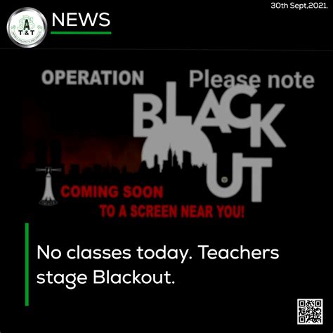No Classes Today Teachers Stage Blackout Public Services Association