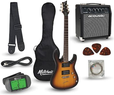 Mitchell Guitars Mitchell Md150pk Electric Guitar Launch Pack With Amp 3 Color Sunburst
