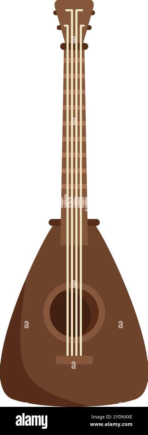 Brown Lute A Stringed Musical Instrument Often Used In Medieval And