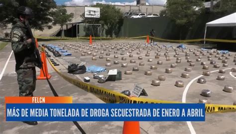 De Enero A Abril La Felcn Secuestró Más De Media Tonelada De Droga En