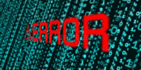 Computer System Errors Glitch Effect Computer Danger Symbols Hacking