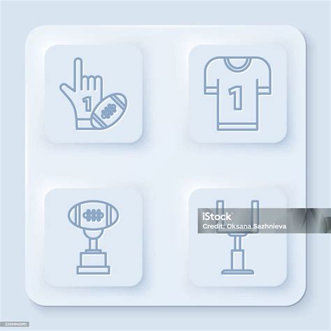 라인 번호 1 손가락을 든 팬 핸드 글러브 1개 미식 축구 공 미식 축구 저지 수상 컵 미식 축구 공 축구 골 포스트를