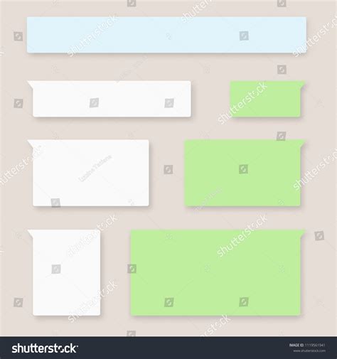 Message Bubbles Chat Vector Icons Vector Deign Royalty Free Stock Vector 1119561941