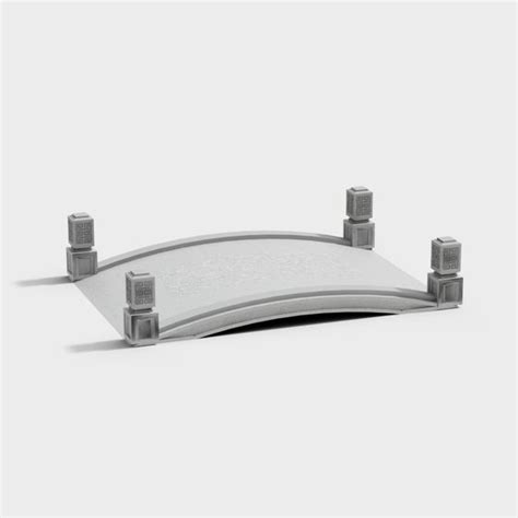 Elegant Pathway Bridge 3d Model