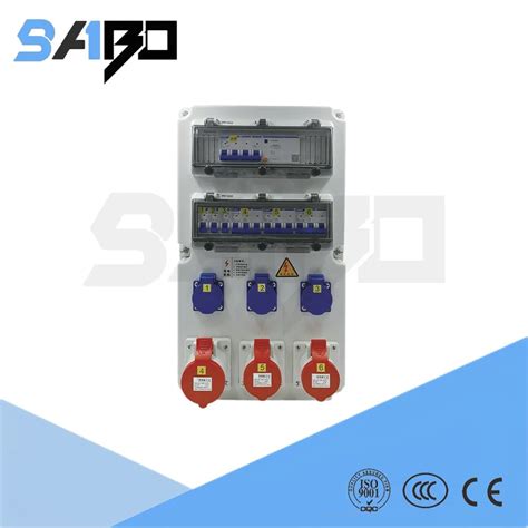 Wall Mount Rack Ac Three Phase Industrial Electric Outlet Socket Box