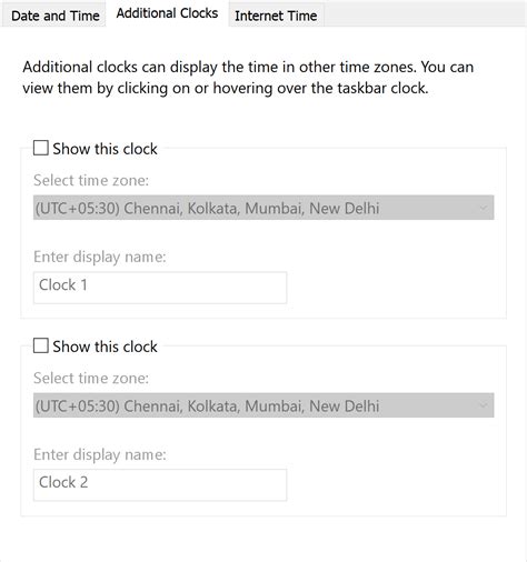 How To Add Multiple Time Zone Clocks To Windows