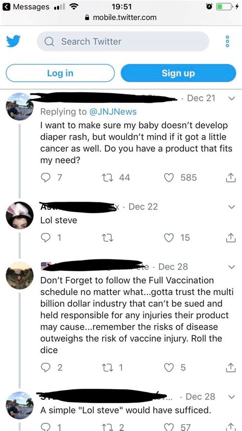 In The Comment Thread Of Johnson And Johnson Ama Rvaxxhappened