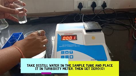 Determination Of Turbidity Of Water Sample Using Turbidity Meter Youtube