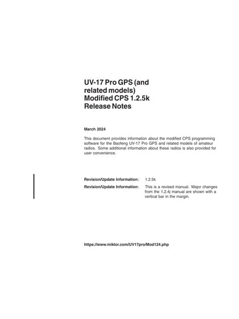 Modified Cps Release Notes Uv17 Pdf
