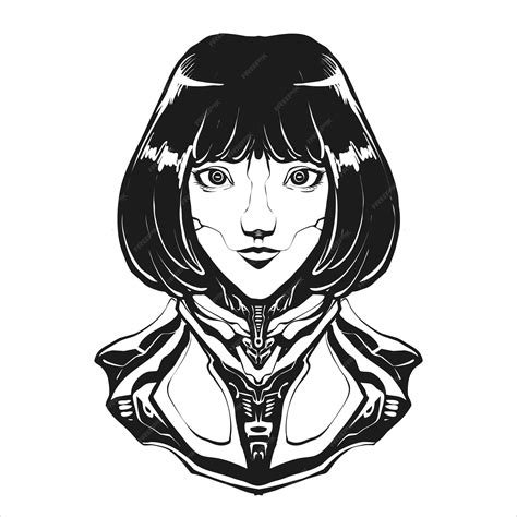 Robot Girl Drawing