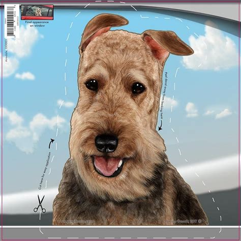 Airedale Terrier Car Window Decal