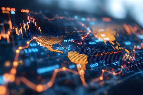 Global Financial Market Trends And Data Visualization For Business