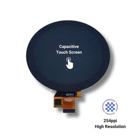 Inch TFT Round LCD MIPI X W Capacitive Touch HDMI Option