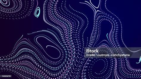 둥근 색상의 선에서 추상적 인 디지털 배경 정보 흐름 공간입니다 빅 데이터 시각화 3d 렌더링 3차원 형태에 대한 스톡 사진 및 기타 이미지 Istock