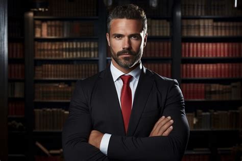 Premium Ai Image Legal Excellence Portrait Of A Confident Attorney With Generative Ai