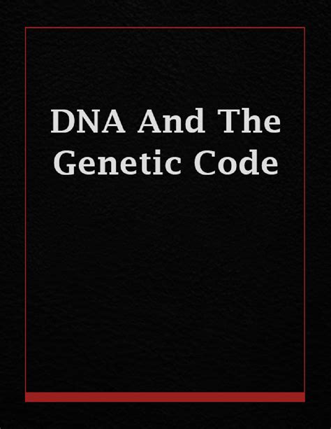 Download Dna And The Genetic Code Pdf Online 2020 By Panel Of Experts