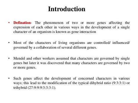 Gene Interaction