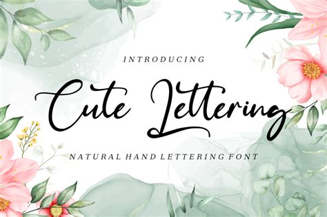 Cute Lettering Font