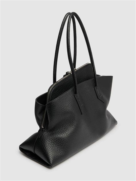 The Attico La Passeggiata Grained Leather Tote Bag The Attico