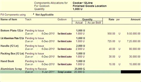 Job Work Out Order For A Stock Item Without BOM