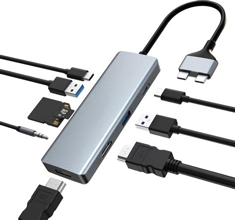 9 In 2 Macbook Air Adapter Usb C Hub Triple Display For