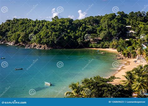 Beautiful Tropical Beach In Trinidad And Tobago Caribe Blue Sky