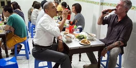 Lhistoire Dun Dîner Entre Barack Obama Et Anthony Bourdain Devenu
