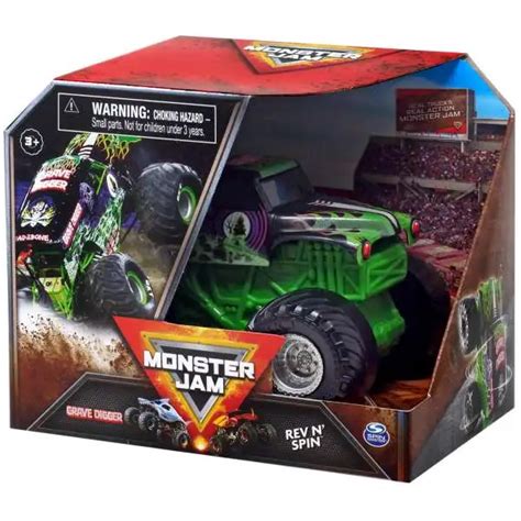 Monster Jam Rev N Spin Grave Digger 143 Vehicle Spin Master Toywiz