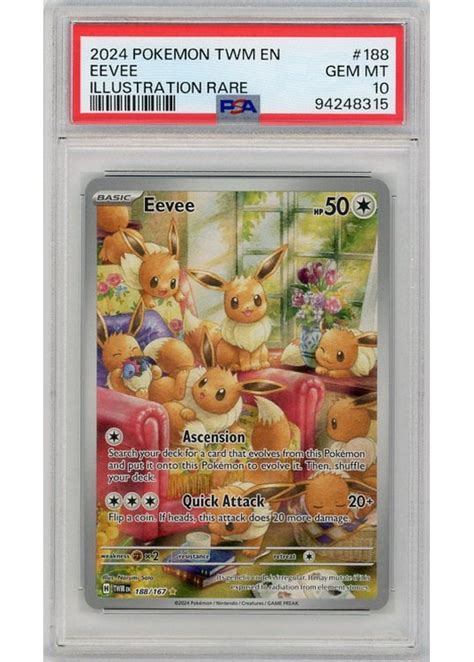 Eevee Psa 10 Gradede Pokemon Kort På Pokemons Dk