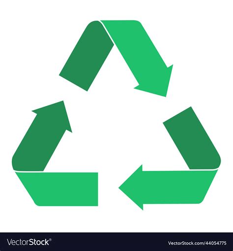Green Triangular Eco Recycle Icons Royalty Free Vector Image