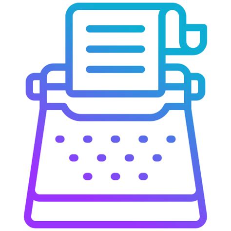 Stenographer Generic Gradient Outline Icon