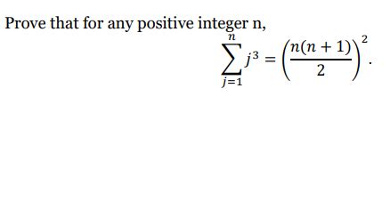 Solved Prove That For Any Positive Integer N Chegg