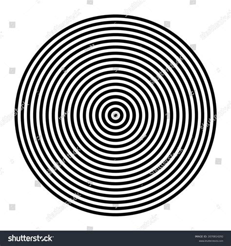 Concentric Rings Pattern Circle Design Element Stock Vector Royalty Free 2070814292 Shutterstock