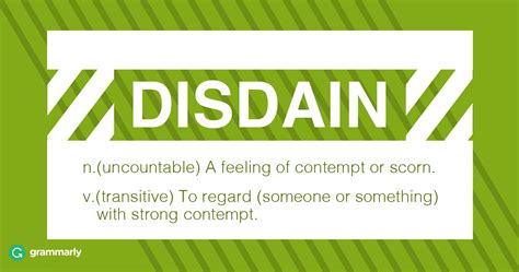 Disdain Definition And Examples Grammarly