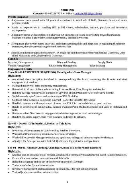 Sahil Jain Resume Pdf