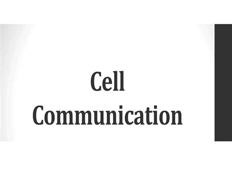 Cell Signallingpptx Cell Structure And Function Pptx Cell Signallingpptx Cell Structure And Function Pptx